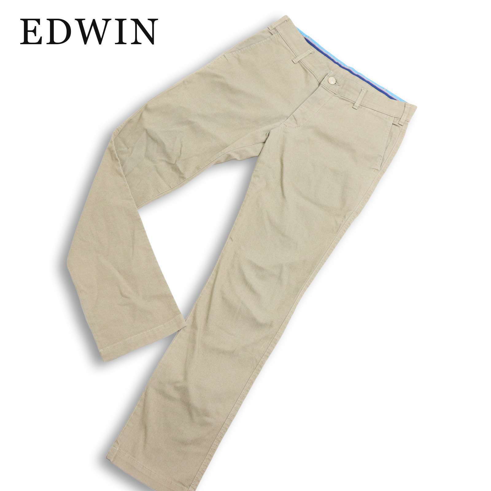EDWIN エドウィン 春夏★ 【ERK03C】 COOL ジャージーズ ストレッチ スリム パンツ Sz.M メンズ ブランド EDWIN サイズ・実寸 [サイズ表記] M 【実寸】 ウエスト： 約43.0 cm 股上： 約25.5 cm...