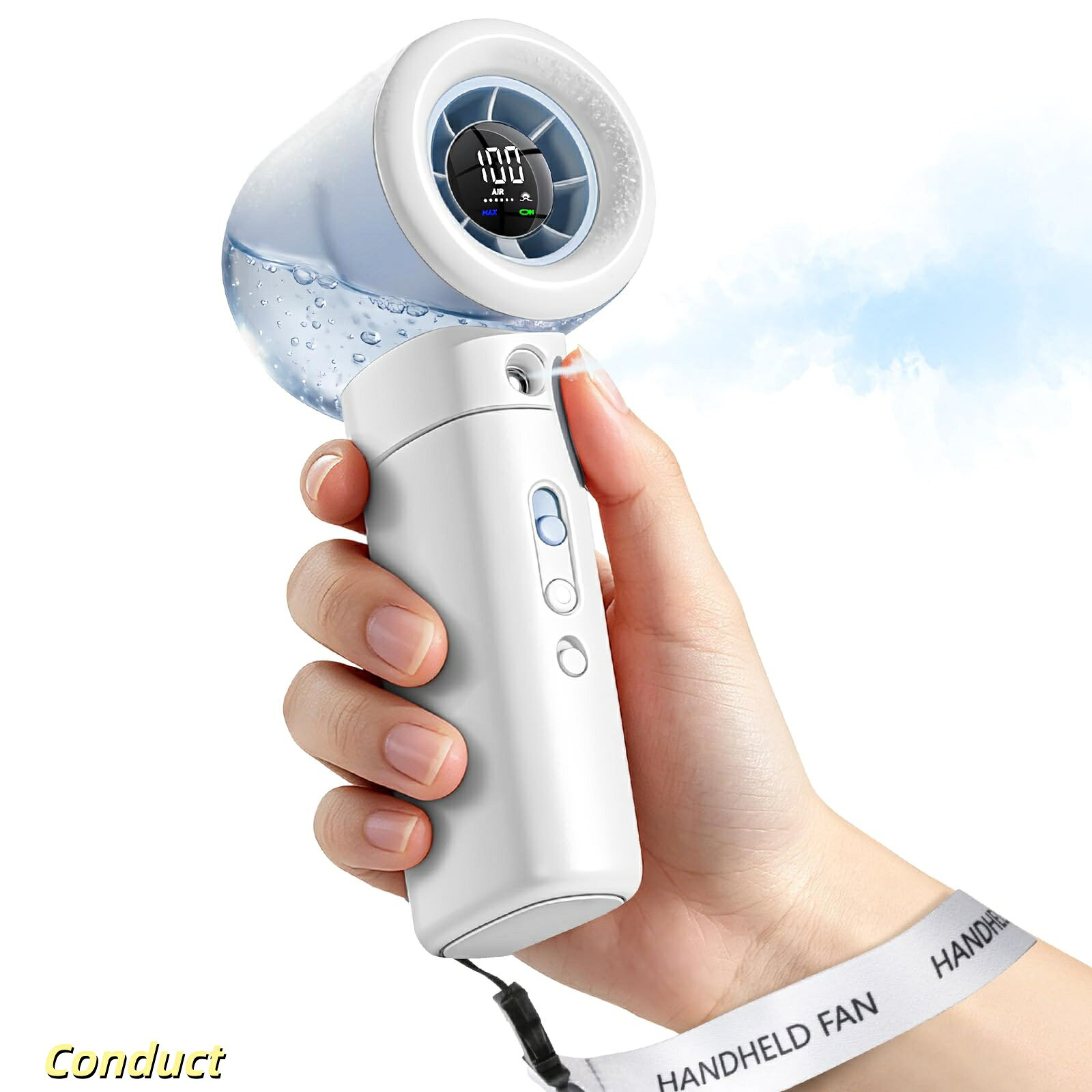【送料無料】【 2026夏限定?ナノミスト W 冷却?高速暴風】 ハンディファン ミスト付き -20℃瞬間冷却 6000mAh大容量 100段階風量調節【【送料無料】【 2026夏限定?ナノミスト W 冷却?高速暴風】 ハンディファン ミス...