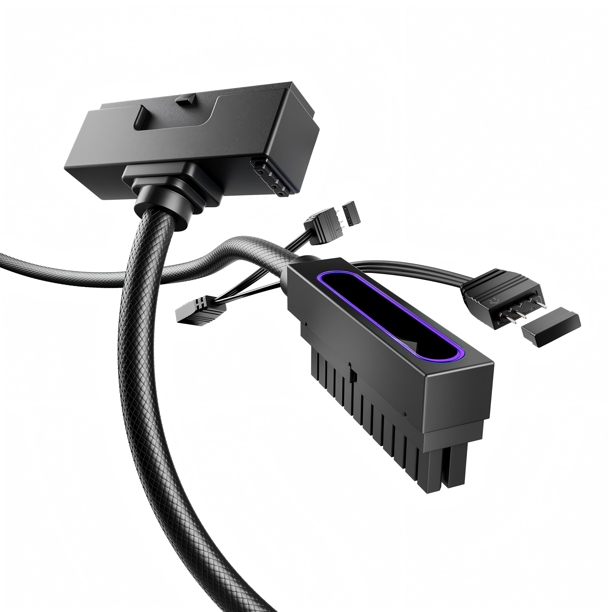 【送料無料】AsiaHorse Hydrus 24ピン PC用スリーブケーブル マザーボード用PC電源 延長ケーブル [18 AWG高性能銅コア] 30CM 1本の24ピ【送料無料】AsiaHorse Hydrus 24ピン PC用スリーブ...