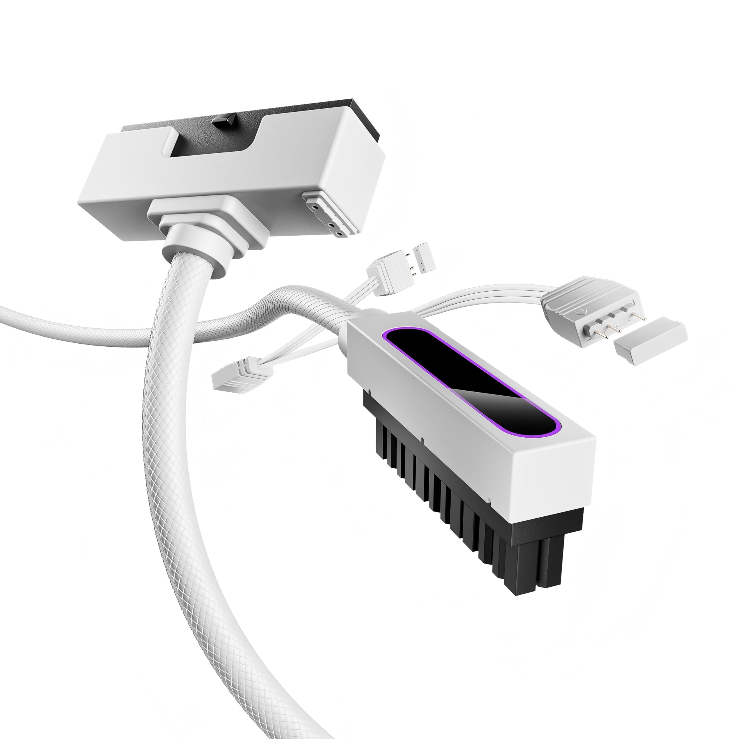 【送料無料】AsiaHorse Hydrus 24ピン PC用スリーブケーブル マザーボード用電源 延長ケーブル [18 AWG高性能銅コア] 30CM 1本の24ピン【送料無料】AsiaHorse Hydrus 24ピン PC用スリーブケ...
