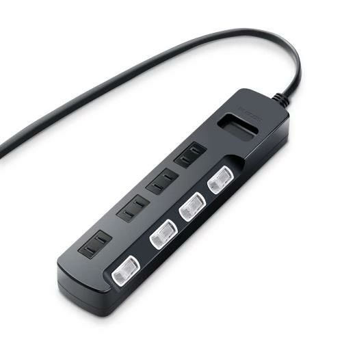 雷サージから電子機器を守る、高性能雷サージ吸収素子を内蔵した、雷ガードタップです。 サージ電圧12500Vの高性能雷サージ吸収素子(バリスタ)を内蔵していますので、雷によるパソコンやAV機器などの電子機器への被害防止に有効です。 ※サージ電...