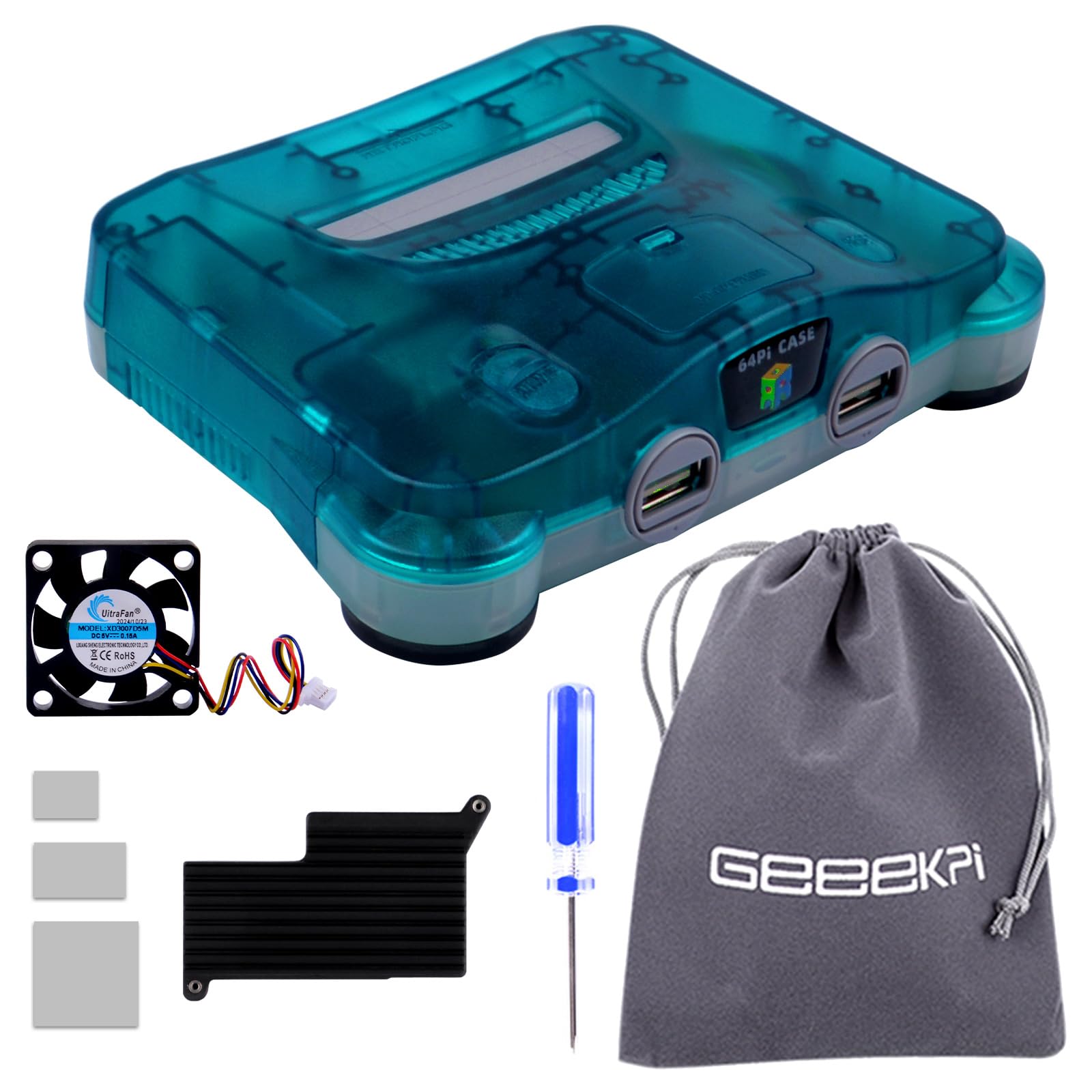 【送料無料】GeeekPi Raspberry Pi 5用RetroFlag 64Piケース、SDカードストレージ、安全なシャットダウンと安全なリセット、エミュレー【送料無料】GeeekPi Raspberry Pi 5用RetroFlag...