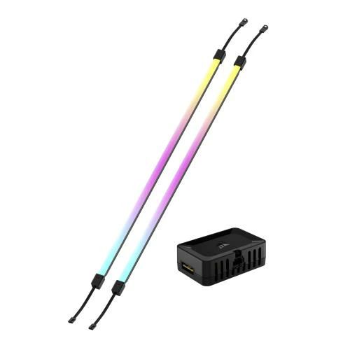 1本あたり49個のアドレサブルRGB LEDを搭載したLEDストリップのキットです。ストリップを覆うシリコン製カバーが光を拡散し、鮮やかなライティング効果を生み出します。 LEDストリップ×2、ライティングアダプター×1を同梱したキットです...