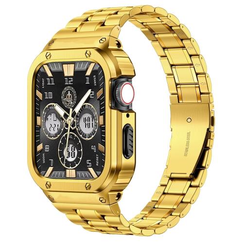 [APPLE WATCH BANDS COMPATIBLE]このケース/バンドはiWatchシリーズ9/8/7/6/5/4/SE/3/2/1 38/40/41mmと互換性があり、時計バンドは手首のサイズ6 -8.8に適しており、付属のリンク...