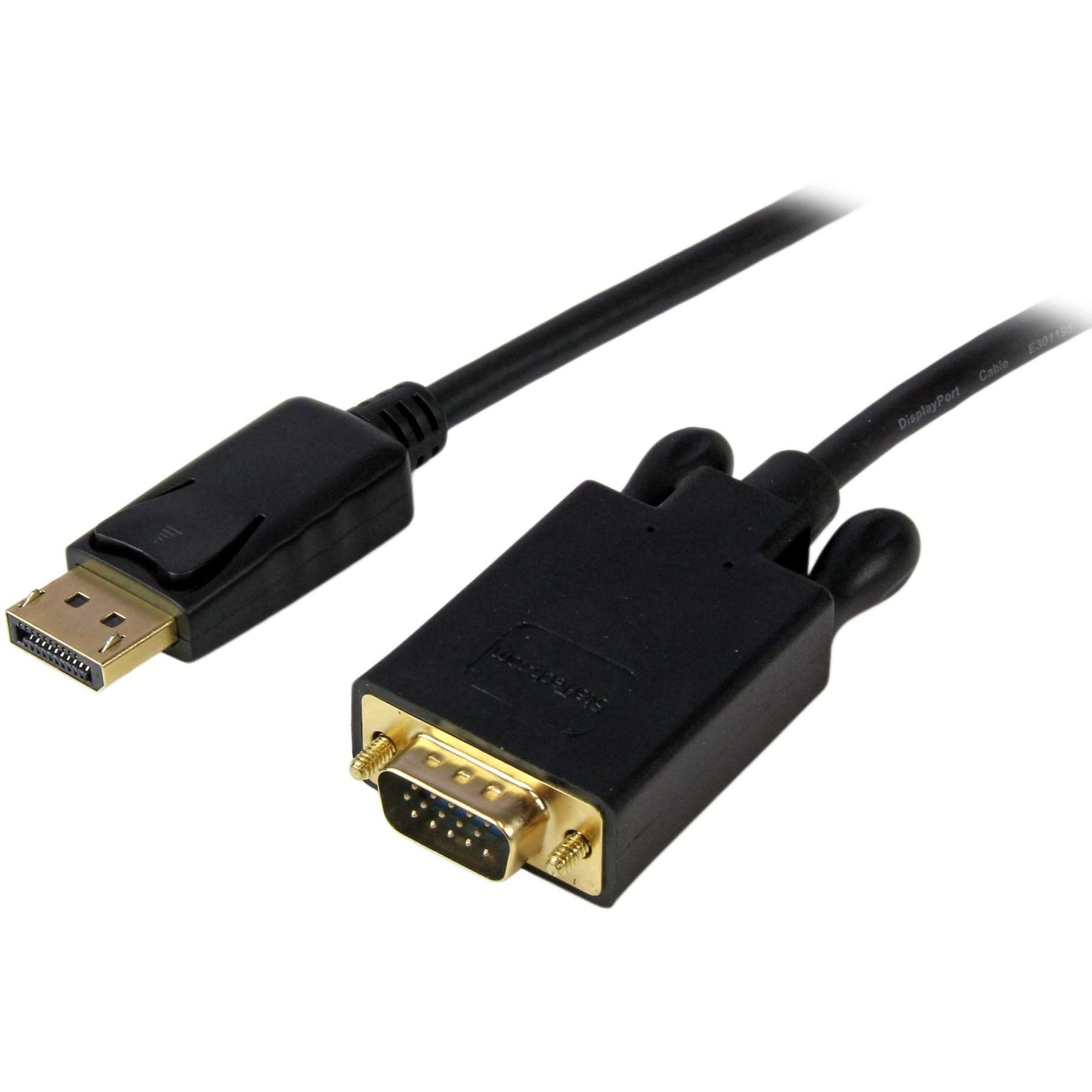 【送料無料】StarTech.com DisplayPort 1.2 - VGA ケーブル/1.8m/1080p/アクティブ変換/ラッチ付きDPコネクター/DPオス?VGAオス/ブラッ【送料無料】StarTech.com DisplayPo...