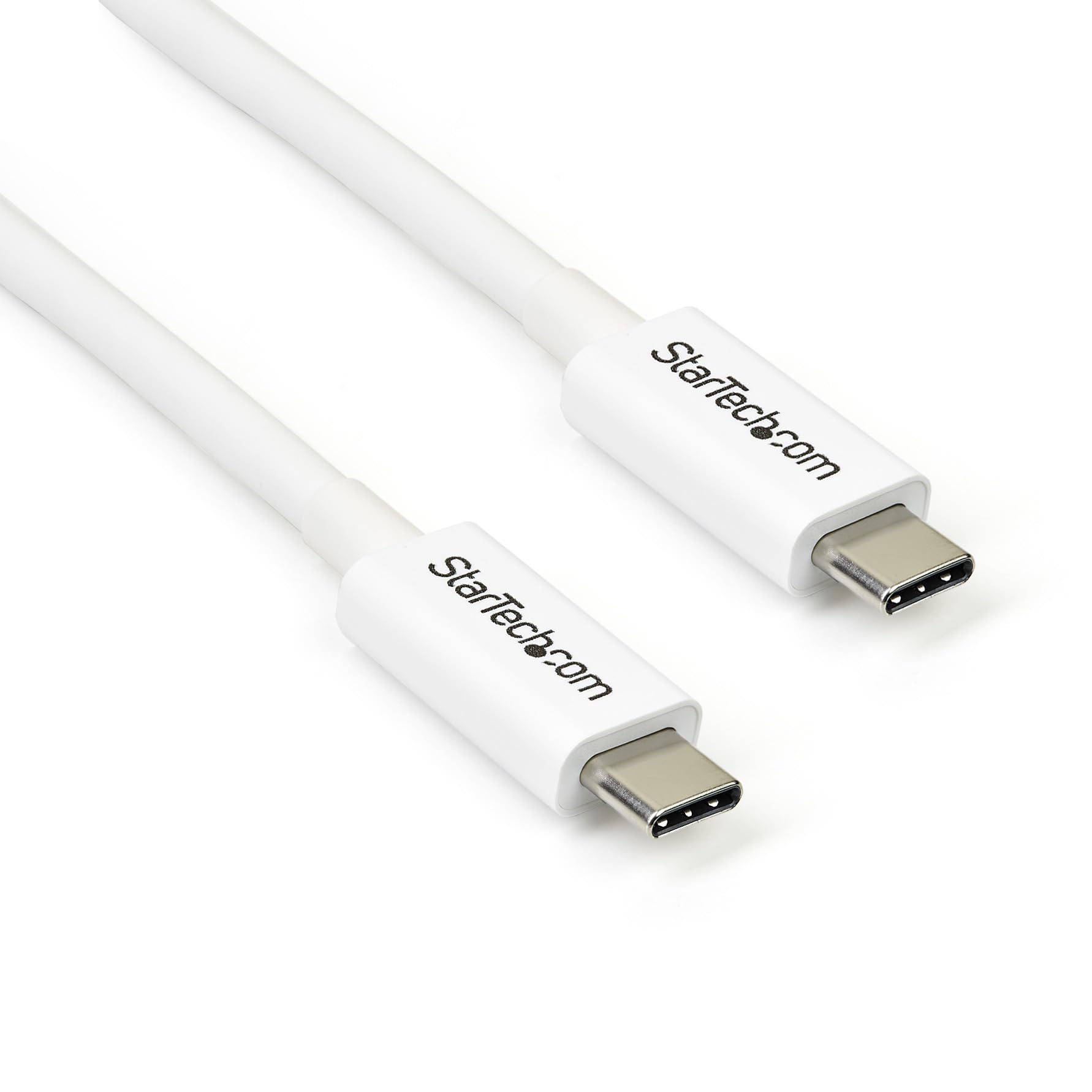 【送料無料】StarTech.com Thunderbolt 3 ケーブル (40Gbps) 0.5m ホワイト USB Type-C/DisplayPort互換 TBLT34MM50CW【送料無料】StarTech.com Thunder...