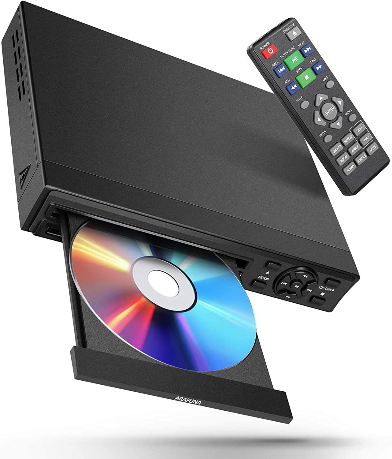 【送料無料】DVDプレーヤー 1080Pサポート ARAFUNA リージョンフリー 再生用プレーヤー DVD/CD/SVCD/VCD/MP3ディスクプレーヤー CPRM対【送料無料】DVDプレーヤー 1080Pサポート ARAFUNA リー...