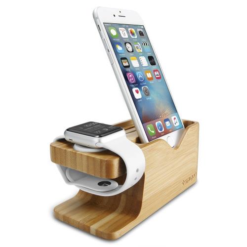 Apple WatchおよびiPhoneのすべてのバージョンと互換性があるように設計されています。 滑り止めゴムパッドは、スタンドの滑りを安定させるのに役立ちます。 便利なカットアウトは、デバイスやコードを分解して整理するために作成されます...