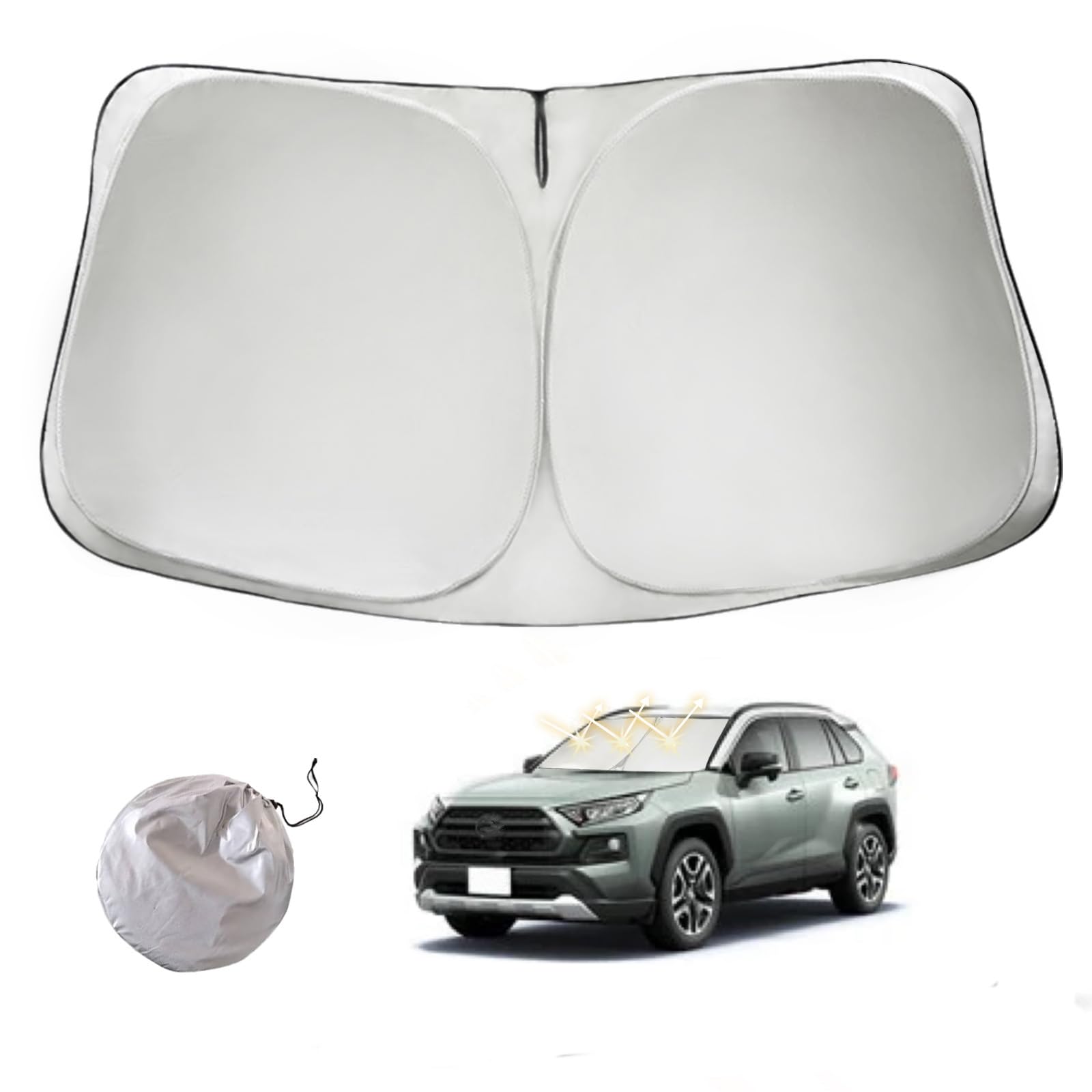 【送料無料】Persevere 車用サンシェード トヨタRAV4対応 フロントガラスサンシェード 車用 日よけ 遮光マジカルシェード 車種専用 折り【送料無料】Persevere 車用サンシェード トヨタRAV4対応 フロントガラスサンシェ...