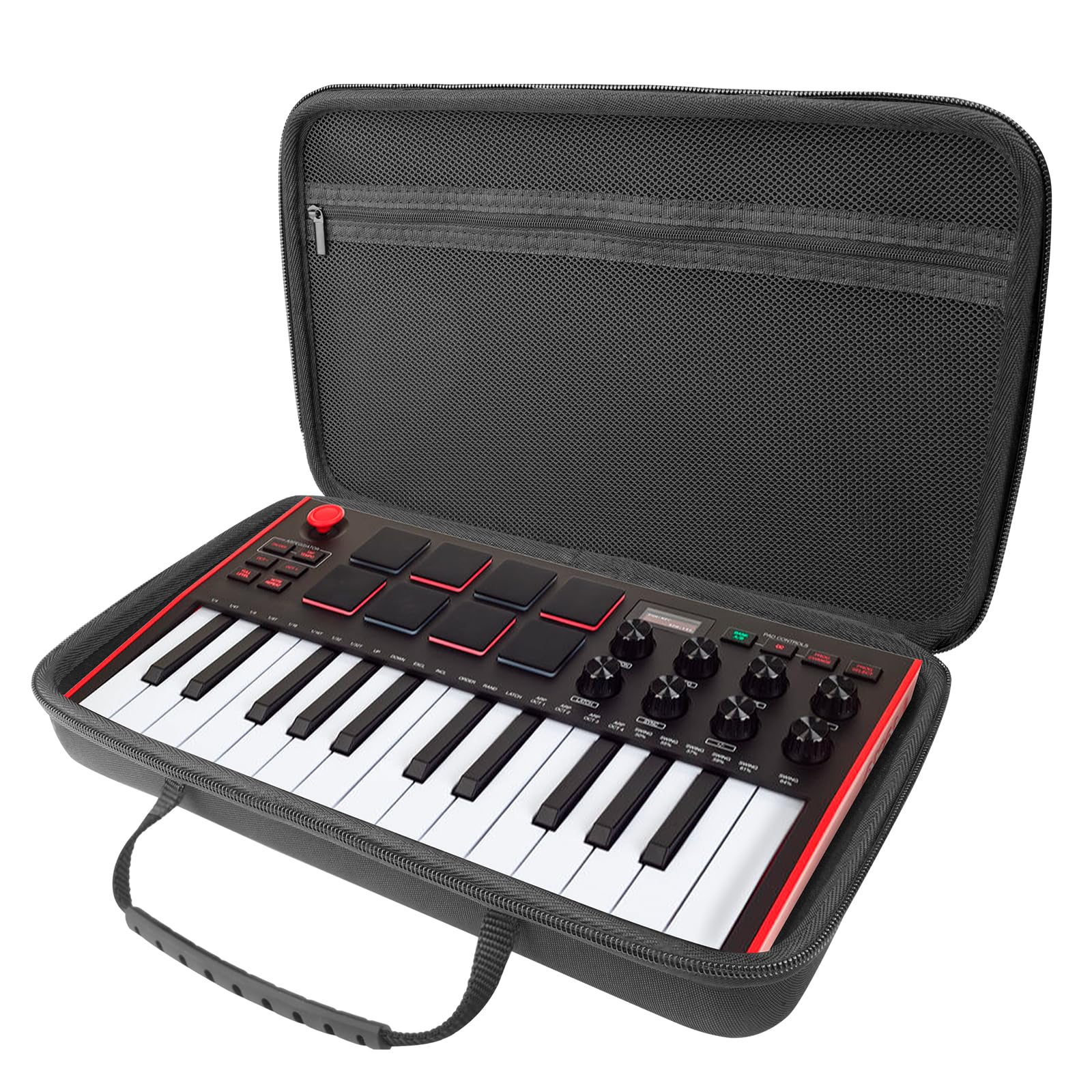 【送料無料】Musiin プレミアムベルベットハードシェルケース AKAI Professional MPK Mini MK3、Hercules DJControl Mix Ultra、MIDI コ【送料無料】Musiin プレミアムベルベ...