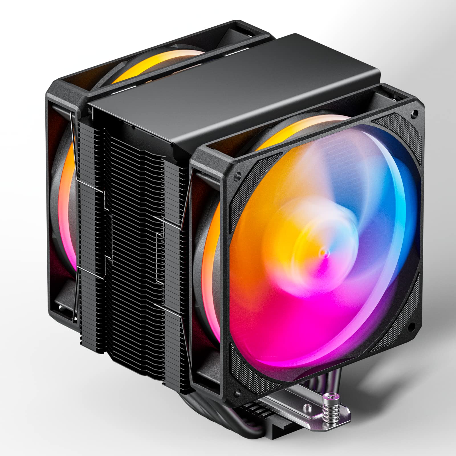 【送料無料】upHere CPUクーラー 120mm ARGBデュアルファン付き 空冷 AURA Sync同期 5V 3PIN ARGB CPUファン 6本ヒートパイプ AMD AM4 A【送料無料】upHere CPUクーラー 120mm...