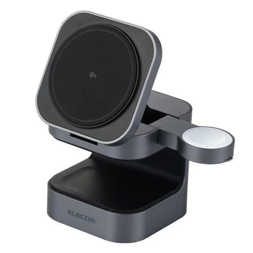 iPhone・AirPods・Apple Watchを1台でまとめて充電できる、ワイヤレス充電器です。コンパクトなキューブ形状で、デスクまわりの充電アイテムをこれ1つにまとめられます。 WPC(ワイヤレスパワーコンソーシアム)が策定したワイ...