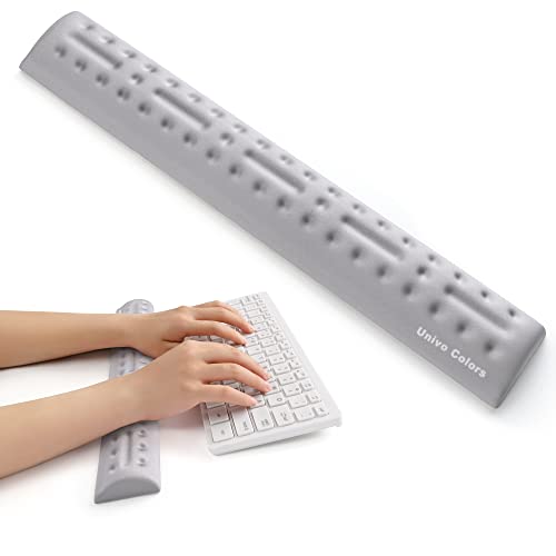 ★商品仕様キーボードリストレスト(幅36cm*奥行6cm*厚み2cm)、表面：ポリウレタン/裏面：天然ラバー 。 ★利用対象デスクとキーボードの段差がなくなり、腕と指の負担を効果的に軽減することができます。勉強、仕事、ゲームなどをしている場...