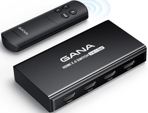 🚀4K@60Hz高解像度映像表示このアルミニウム製HDMI 2.0スイッチは、最大4K@60Hzの解像度と後方互換性で4K@30Hz、2560×1440@120Hz、1920×1080@240Hzまでサポートします。3D、U...