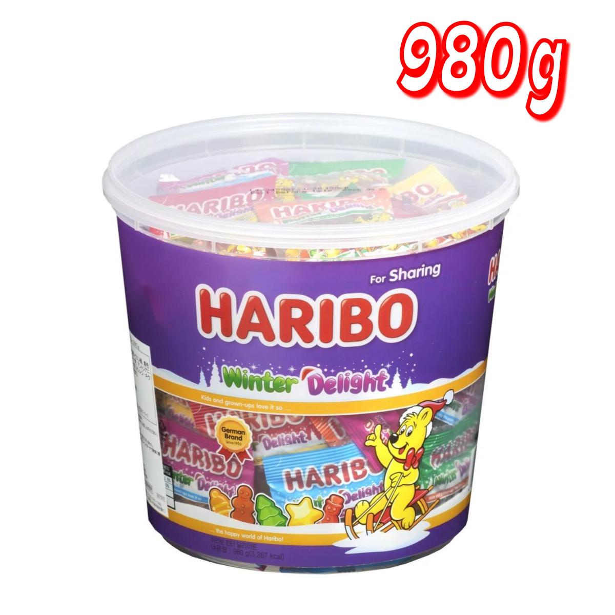 世界中で愛されるハリボーのグミキャンディ。今回は冬バージョンの登場です。 食べきりサイズの個包装が980g入りの大容量でパーティーやシェアにぴったりです。