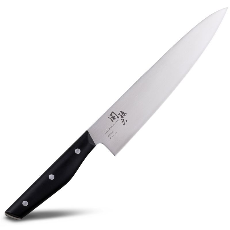 【メーカー・ブランド名】貝印【JAN】4901601183771【個装サイズ】8×43.8×2.6cm【重量】240【商品説明】-手入れのしやすさと堅牢性をが融合した関孫六あまいろシリーズサイズ：337×42×17mm、刃渡り：210mm重...