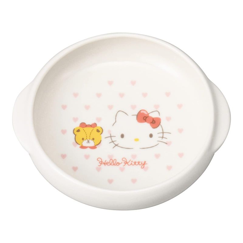 【メーカー・ブランド名】金正陶器【JAN】4964412365187【個装サイズ】14.4×14.5×4.4cm【重量】330【商品説明】生産国:日本世界で愛されるハローキティの子供食器。ハート柄にキティとタイニーチャムが可愛いデザイン。ボ...