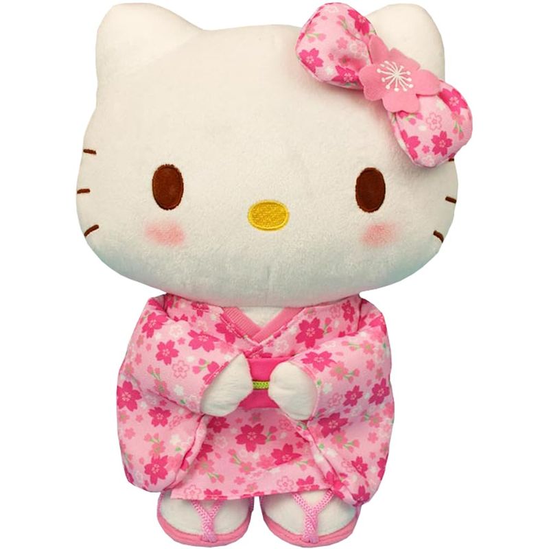【メーカー・ブランド名】ナカジマコーポレーション【JAN】4548643084361【個装サイズ】17.6×23.6×10cm【重量】124【商品説明】桜満開の着物がキュートなキティちゃんの和柄ぬいぐるみが登場。ほっぺもほんのり桜色。お部屋...