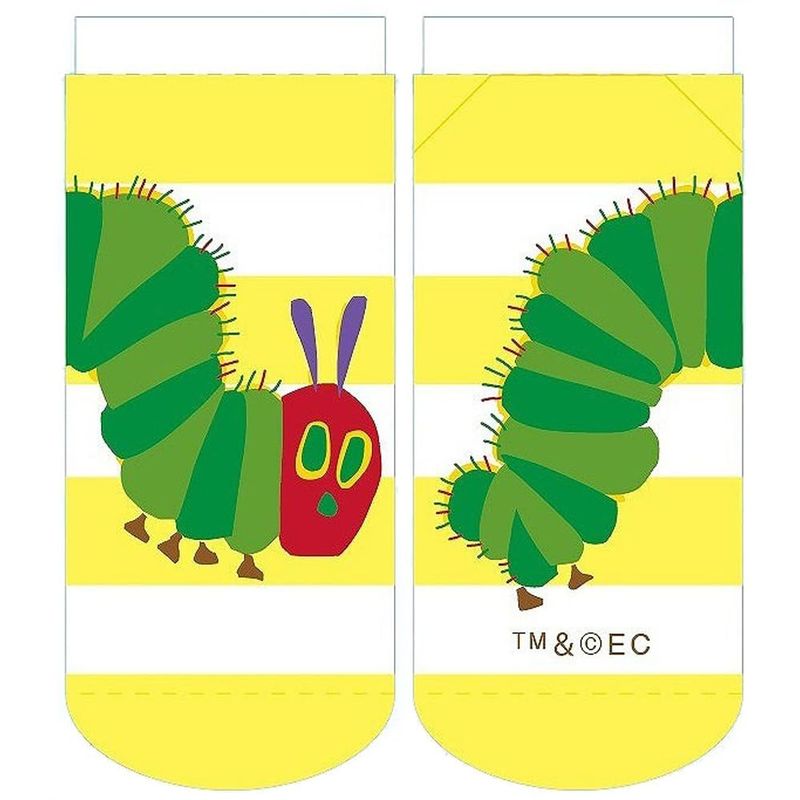 【メーカー・ブランド名】ナカジマコーポレーション【JAN】4548643134738【個装サイズ】8.6×24×1.3cm【重量】20【商品説明】カジュアルなボーダー柄に、はらぺこあおむしがデザインされている靴下。なしカジュアルなボーダー柄...