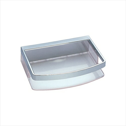 特長クリアーな樹脂製の棚を使うことで、デザインは壊さずに価格を抑えることを実現した化粧棚です。材質バー：ABS樹脂 棚板：AS樹脂仕上・色バー：クロムメッキ 棚板：クリアー（裏面ナシ地）寸法W180xH45xD129.5（mm）浴室使用可否...