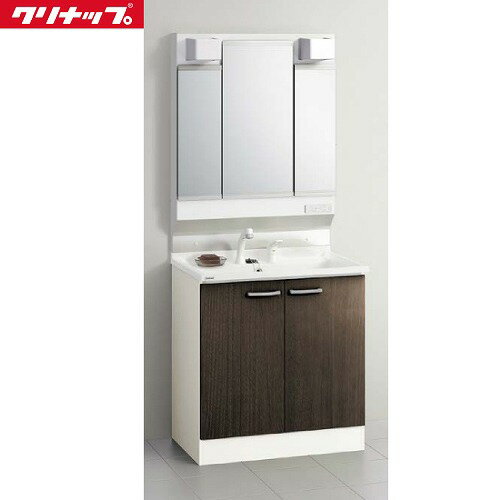 サイズ(mm)間口750/奥行500/高さ1850扉カラーダークウッド水栓シャワー付シングルレバー水栓ミラーミラーキャビネット(3面鏡/LED/くもり止めヒーター付) 品番:M-H753GAEHキャビネット開きタイプ 品番:BGAL75TN...