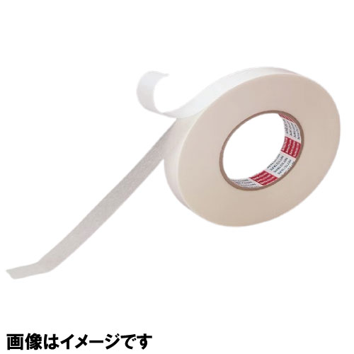用途一般事務用途、紙やフィルムのスプライス用、軽量プレートの固定、仮止め用途など幅25mm長さ20m厚み0.16mm基材不織布注意※PET#25裏打ち、23℃、引張速度300mm/minで180°方向に引きはがして測定。 ※記載の数値は、測...