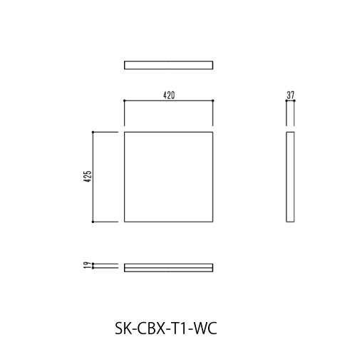 メーカー神栄ホームクリエイト型番[SK-CBX-T1-WC]錠式宅配ボックス（ダイヤル錠式・防滴型）標準天板（W420）商品説明神栄ホームクリエイト製「宅配ボックス」SK-CBX-301/-302/-303-WC用、SK-CBX-401/-...
