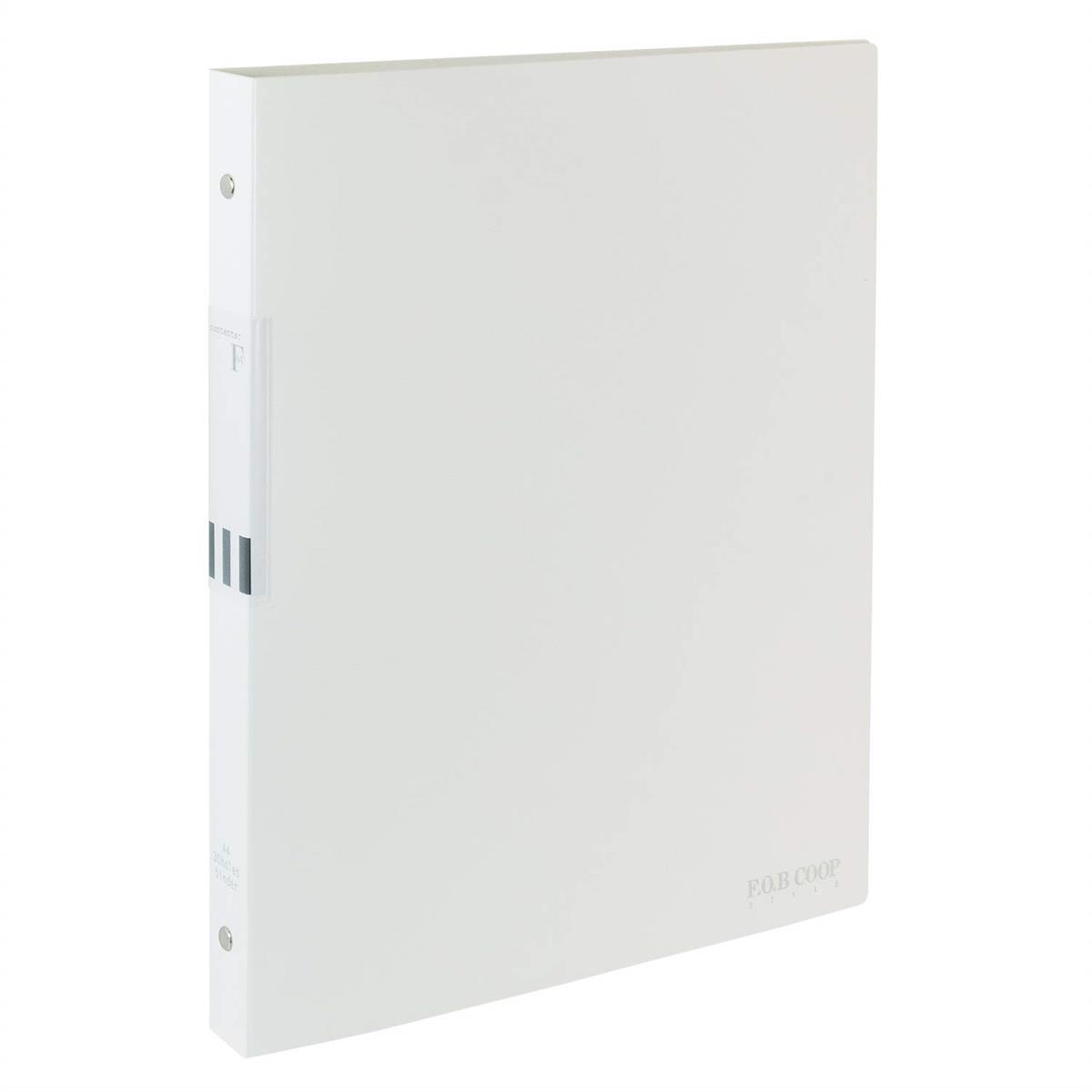 サイズ：A4◆商品名：キョクトウ・アソシエイツ キョクトウ バインダー FOBCOOP 30穴 A4 白 LN40W【サイズ】A4（265×319×27mm）【穴数】30穴【リーフ収納目安】140枚【仕様】 各表紙裏収納ポケット付き【重量】...