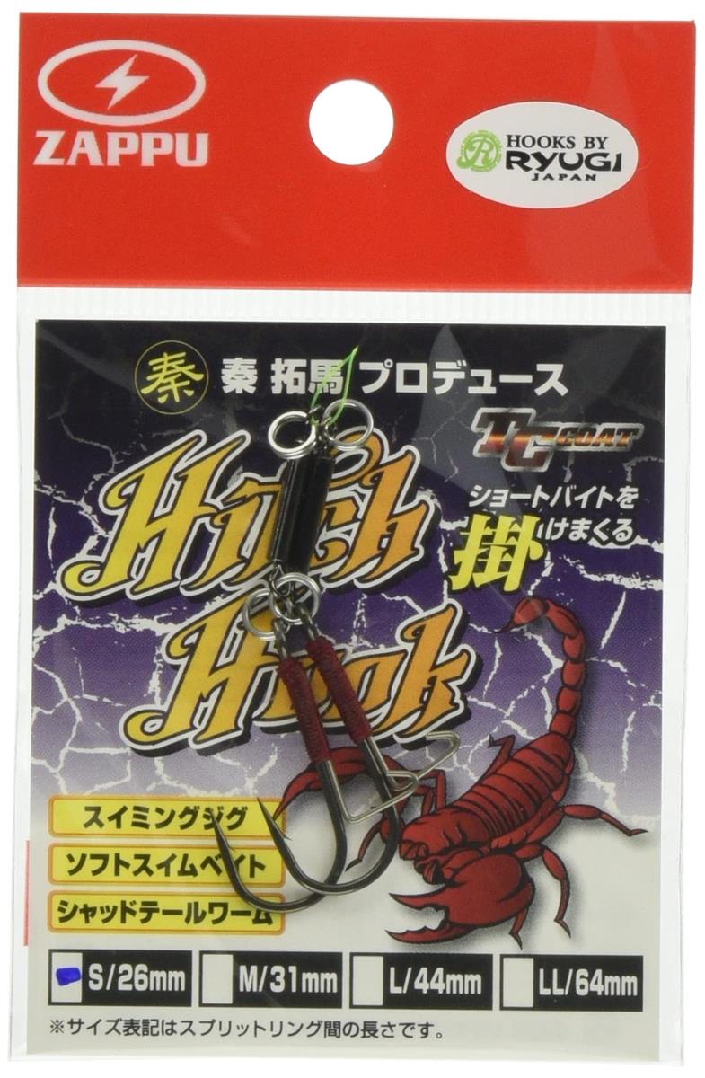 スタイル：2本入◆商品名：ZAPPU(ザップ) ヒッチフック M.Length:31mmフック:#1年々大型化するソフトスイムベイト・シャッドテールワーム。スイムジグのトレーラー等で多発するショートバイトやテールのキスバイトを掛けるために開...