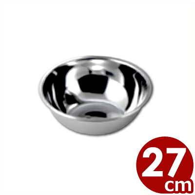 サイズ：Φ(内径)270×高さ104mm板厚：0.6mm材質：18-0ステンレス　