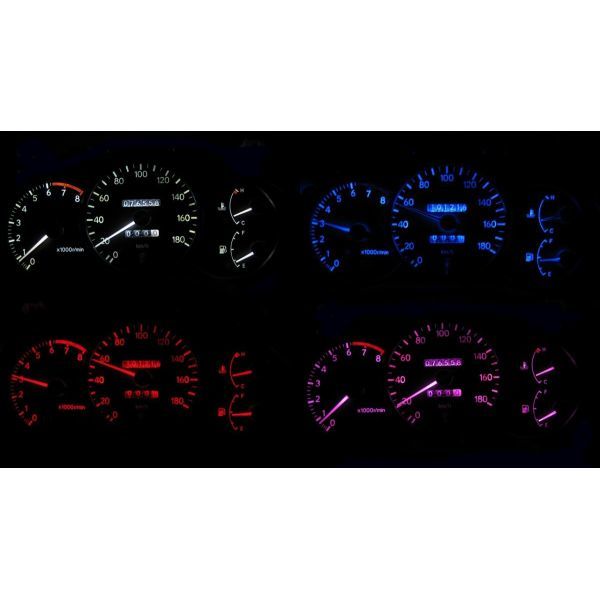 商品説明メーカー名クールファクトリー 商品名メーターバックライト1台分セット適合車種TOYOTAカレン (ST20系)平5(93)/10〜平10(98)/01ST202未対応 注意 LEDには極性がありますので点灯しない場合は接点が逆になる...