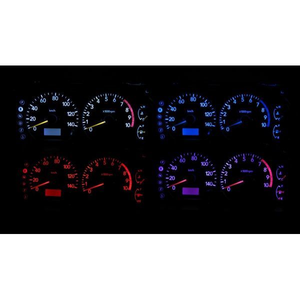 商品説明メーカー名クールファクトリー 商品名メーターバックライト1台分セット適合車種SUZUKIケイ (HN11S/HN21S)平10(98)/10〜平12(00)/09(タイプX.G.Eターボ用) 注意 LEDには極性がありますので点灯し...