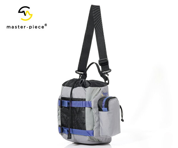 【関連キーワード】マスターピース/master-piece/MSPC/MASTER-PIECE/MASTERPIECE/03233/ショルダーバッグ/グレー/ナイロン/PVC/PU/ファスナー/ドローコード/ブラック/アウトドア/タウンユー...