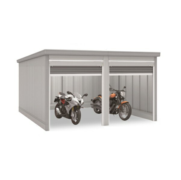 イナバ物置のお届け範囲は、【関東・山梨（一部）】(離島は除く)となります スタンダード 開口寸法：幅1842mm 高さ1818mm 製品重量：約859kg 床面積：18.21m2（5.52坪） 基本棟（2台収納タイプ） ※組み立て工事費等は...