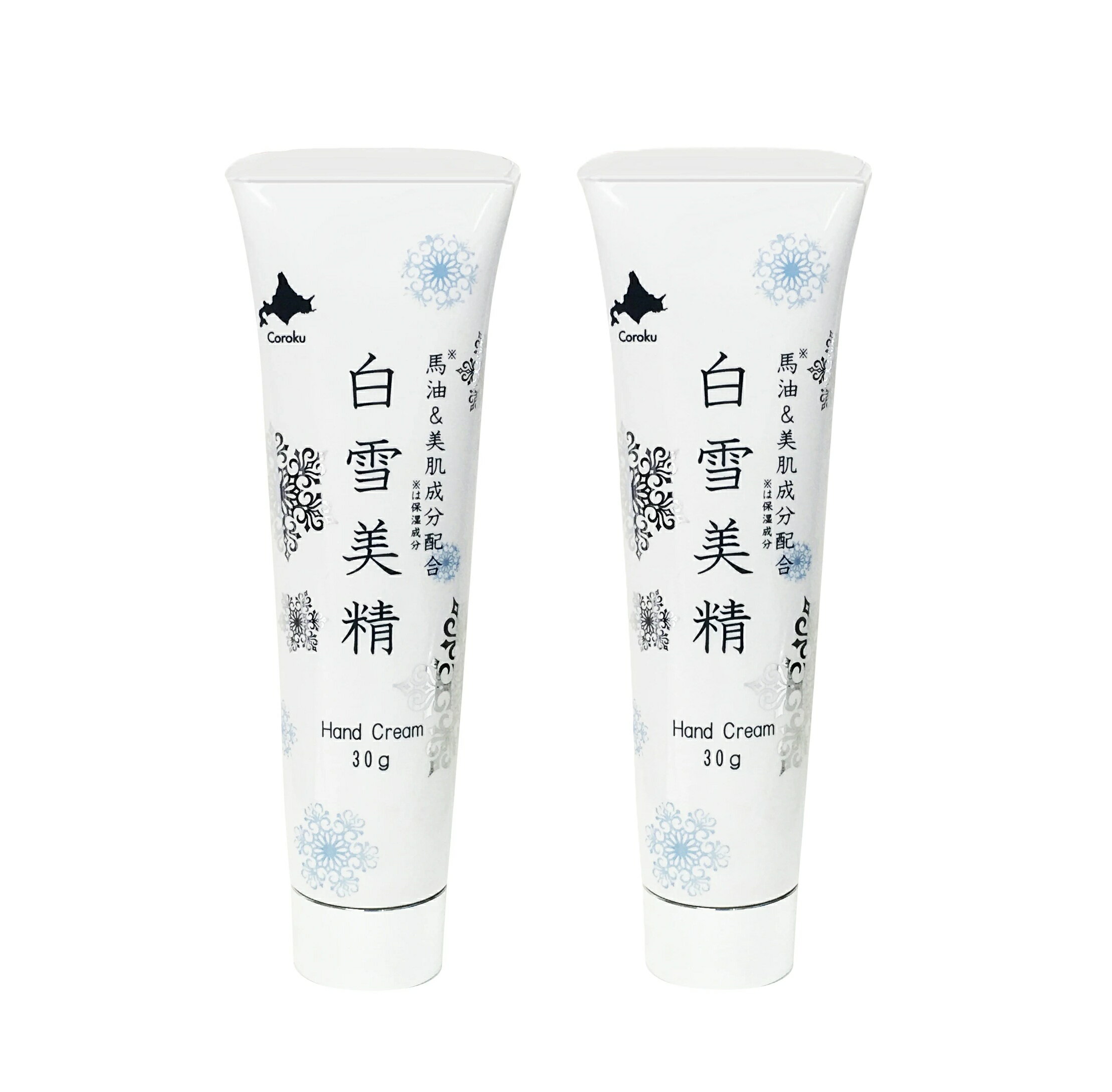 Coroku 白雪美精シリーズはこちら>> Coroku 小六 北海道コスメ【白雪美精　ハンドクリーム 30g】 商品説明 馬油、スクワラン、コラーゲン、アロエベラ葉エキス、ヒアルロン酸配合で北海道の雪のような、透き通る肌へ 原材料や使用方...