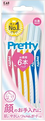 貝印 カミソリ プリティーフレッシュL 3本入 商品説明 ガード付きステンレス刃 ソフトハンドル 抗菌樹脂 お肌に優しいフィルムガード付きでしっかりうぶ毛ケア。売上No.1プリティシリーズ 商品詳細 内容量 3本 発売元 貝印株式会社