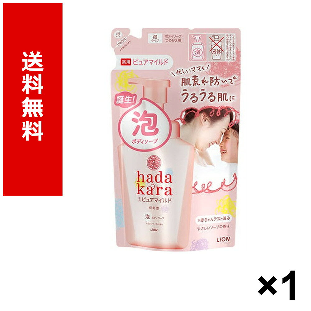 ハダカラ泡BSピュアマイルド　詰替商品名ハダカラ泡BSピュアマイルド　詰替JANコード4903301339687ケース入数16個販売単位1個※パッケージ・仕様はメーカー都合により変更される場合があります。