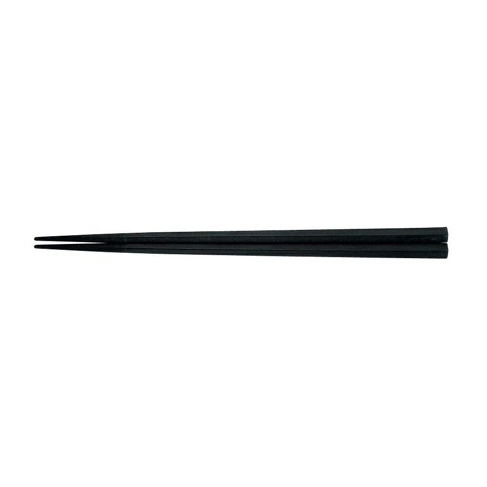 【PBT　五角箸　黒　21cm　10膳入　90030840】 ●サイズ：全長210mm ●材質：PBT樹脂 ●耐熱温度：200℃ ●入数：10膳入 ●食器洗浄機・消毒保管庫・電子レンジ対応 ■耐熱温度200℃の業務用PBT樹脂箸。 ■食器洗...