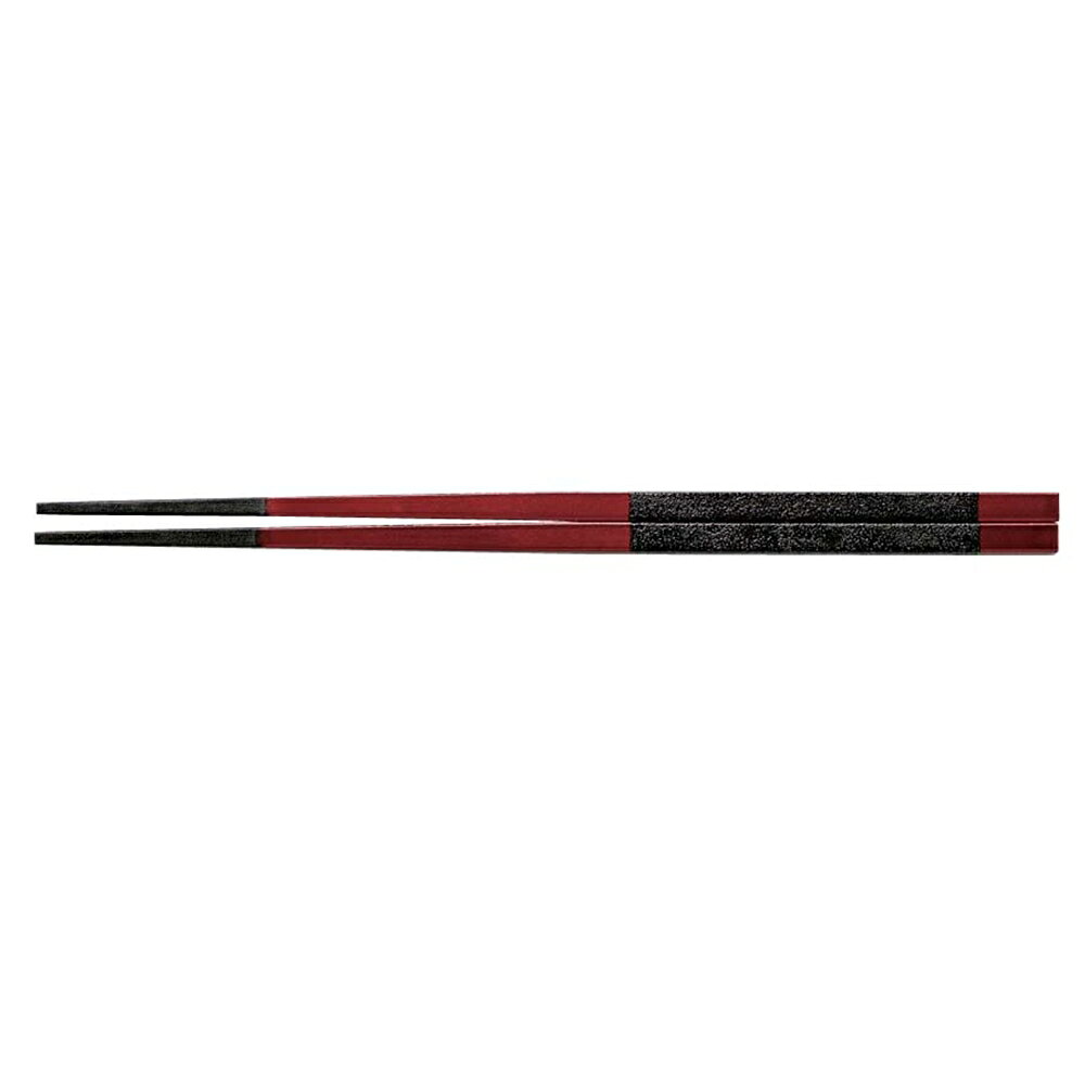 【PBT　越前角箸　溜に黒乾漆帯　22.5cm　10膳入　90030794】 ●サイズ：全長225mm ●材質：PBT樹脂 ●耐熱温度：200℃ ●入数：10膳入 ●日本製 ●食器洗浄機・消毒保管庫・電子レンジ対応 ■耐熱温度200℃の業務...