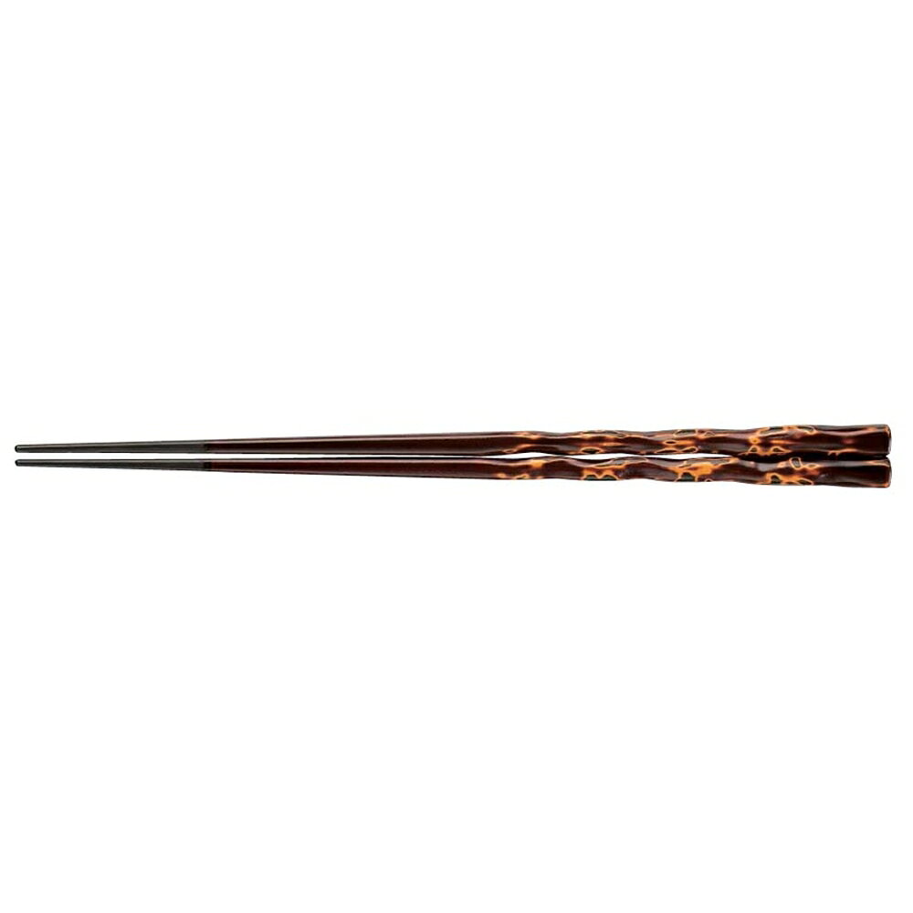 【PBT　うず彫箸　べっ甲　22.5cm　10膳入　90030734】 ●サイズ：全長225mm ●材質：PBT樹脂 ●耐熱温度：200℃ ●入数：10膳入 ●日本製 ●食器洗浄機・消毒保管庫・電子レンジ対応 ■耐熱温度200℃の業務用PB...