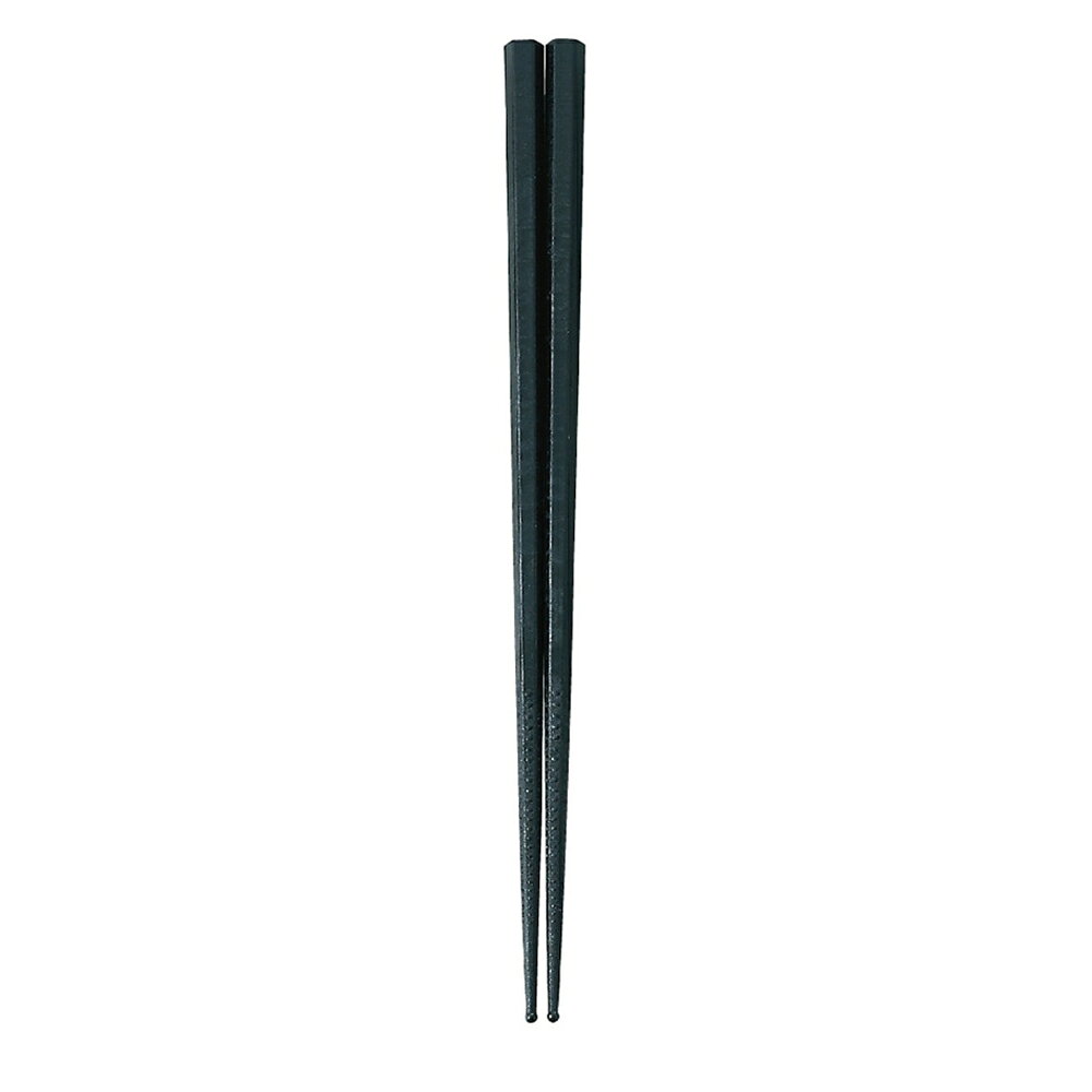 【ダブルエンボスばし　食事用　黒　PM-323　21cm】 ●サイズ：全長210mm ●材質：SPS樹脂（ポリスチレン） ●耐熱温度：200℃ ●耐冷温度：-20℃ ●日本製 ●食器洗浄機対応 ■箸の先にダブルエンボス加工を施してありますの...