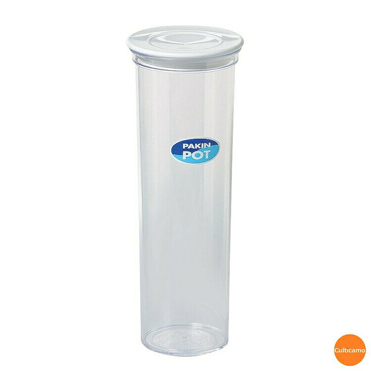 【パッキン付ポット　No.1039　1,450ml】 ●サイズ：φ105mmx高さH288mm ●容量：1,450ml ●材質（本体）：スチロール樹脂 ●材質（蓋）：ポリプロピレン ●材質（パッキン）：シリコン ●重量：215g ●生産国：...