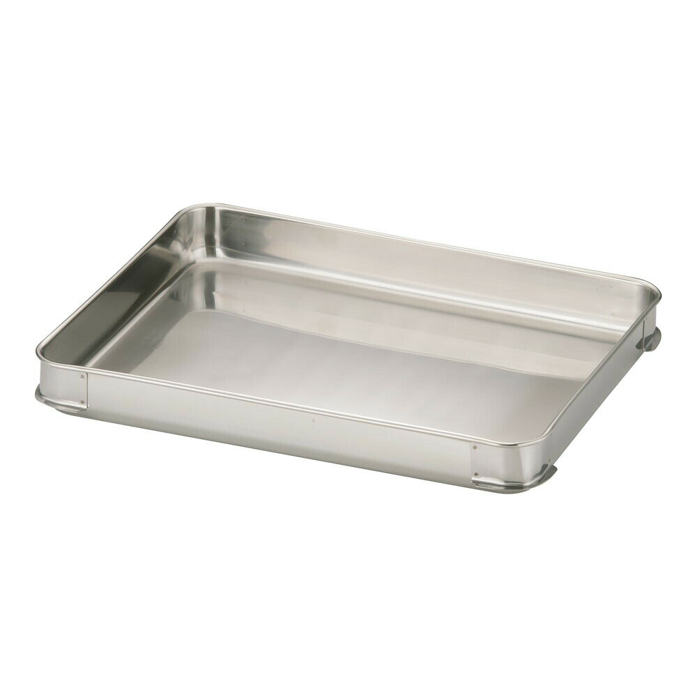 【ステンレス　システムバット　餃子バット　小　40　身】 ●サイズ：335mmx260mmx高さH40mm ●材質：ステンレス ※フタ（別売り）は「18-8　システムバット蓋　小用　AGY-40」をご利用いただけます。 ※アミ（別売り）は「...