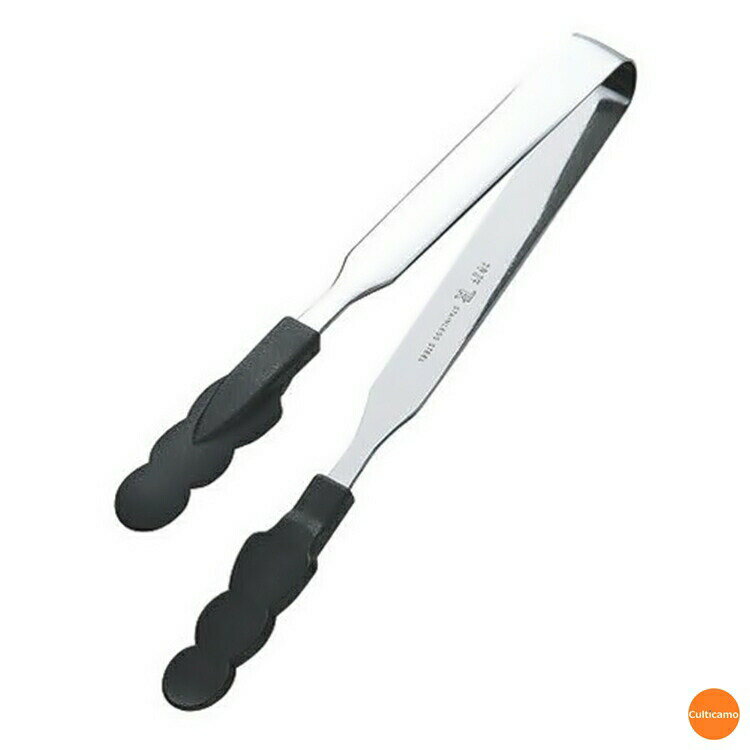 ●サイズ：全長175mm ●材質（樹脂部）：抗菌剤配合ナイロン66GF ●材質（金属部）：18-0ステンレス ●耐熱温度：樹脂部/270℃(食器洗浄機対応) *一般的なトングでいうとミニサイズになります。 ■幅広でフラットなハンドルラインと...