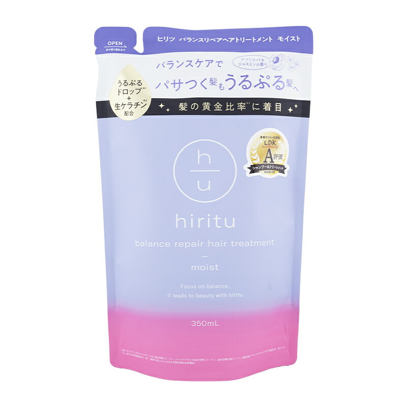 JAN 4580442691005 【商品説明】 ダメージヘアを徹底補修し、毛先までしっとりまとまる髪へ導くバランスケアヘアトリートメントの詰め替えタイプ。 髪の黄金比率に着目し、髪に必要なたんぱく質・水分・油分をバランスよく補い、髪内部か...