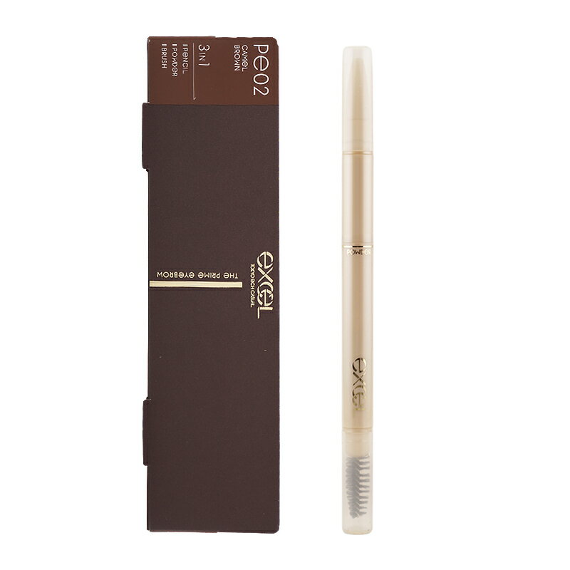 JAN 4964596782886 1本で洗練された美しい眉へ、3機能1体型アイブロウ。 【商品名/内容物】 excel サナ エクセル ザ プライムアイブロウ PE02 キャメルブラウン 【使用方法】 1 ペンシルで眉毛1本1本を描き足し...