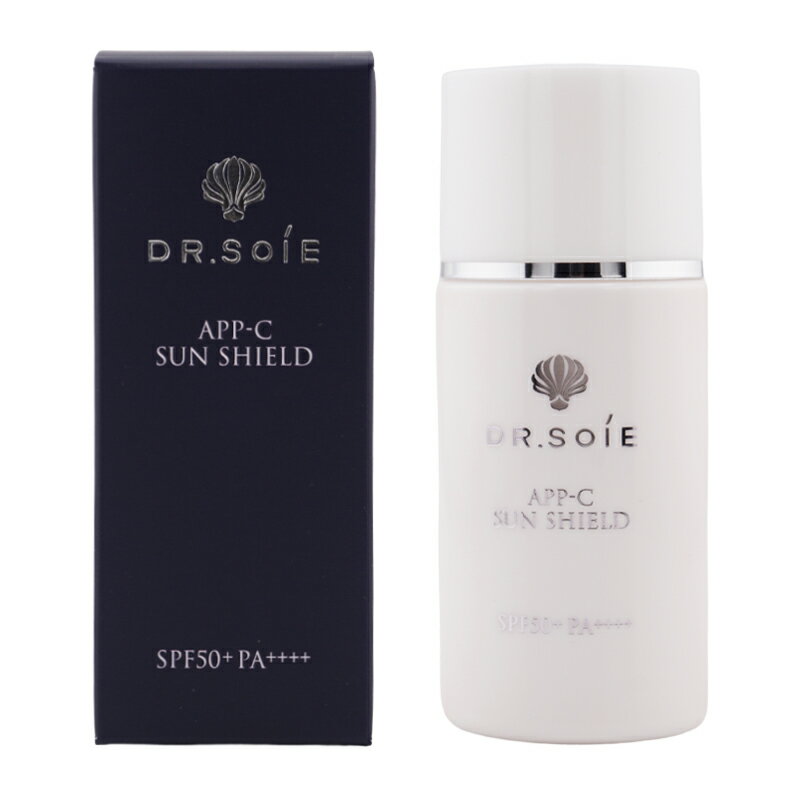JAN 4580209780102 艶やかなシルク肌へ 【商品名/内容物】 DR.SOIE ドクターソワ APP-C サンシールド 30g SPF50+ PA++++ ノンケミカル美容液下地 保湿成分配合 【使用方法】 スキンケアのあと、適...