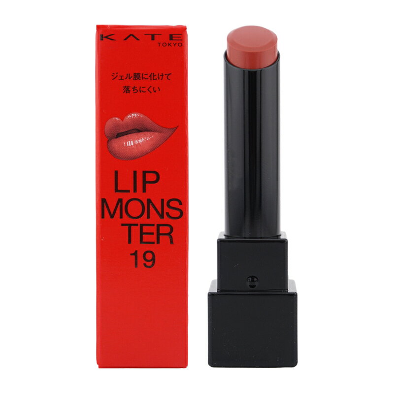 JAN 4973167049853 つけたての色が長時間持続　落ちにくいリップ 【商品名/内容物】 KATE ケイト リップモンスター 19 口染めライチの甘い罠 3g 【使用方法】 ●口紅は出しすぎると折れることがあります。5mmほど繰り...