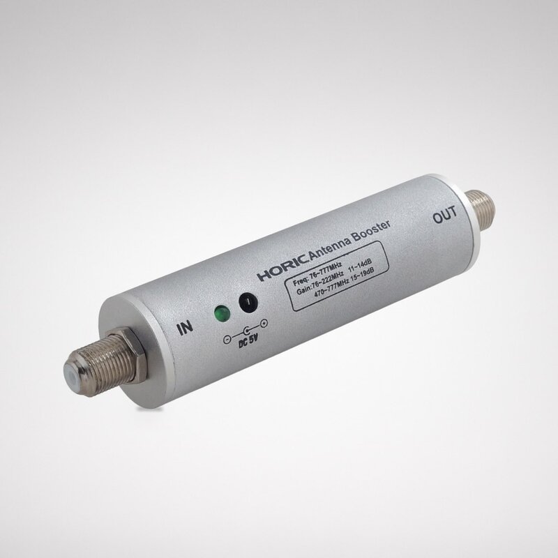 周波数帯域:76~777(MHz) 利得:76~222(MHz):11~14dB 利得:470~777(MHz):15~19dB 入力インピーダンス:75Ω 出力インピーダンス:75Ω