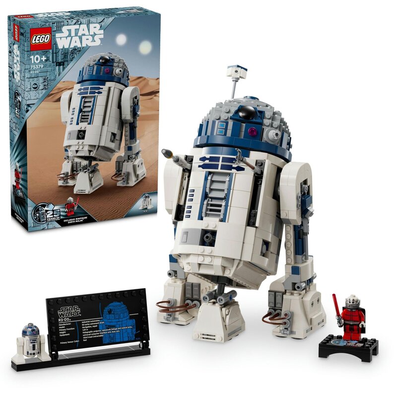 レゴスター・ウォーズのドロイドフィギュア - スター・ウォーズの宇宙からやって来たキャラクターを特徴豊かに組み立てられるブロックフィギュアです 楽しいギミック満載のディスプレイ用モデル - クルッと一回転する頭部や、取り外せる3本目の脚・ペ...